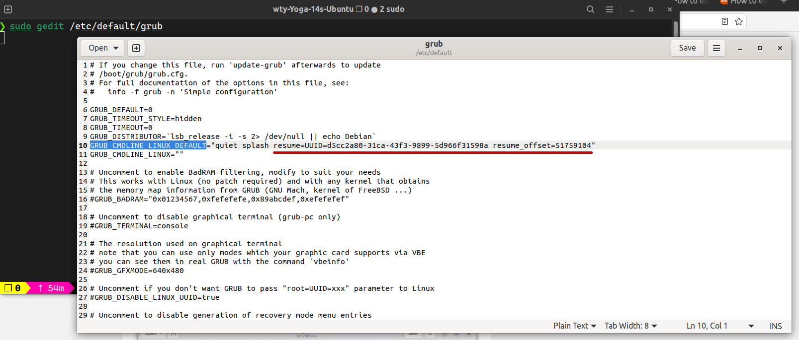 Ubuntu 22.04, 24.04 设置休眠选项 - wty's blog